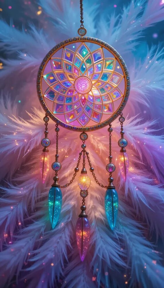 Алмазная Мозаика "Ловец Снов" 40x50 См Алмазная Вышивка / Картина Стразами Подарков / Украшения