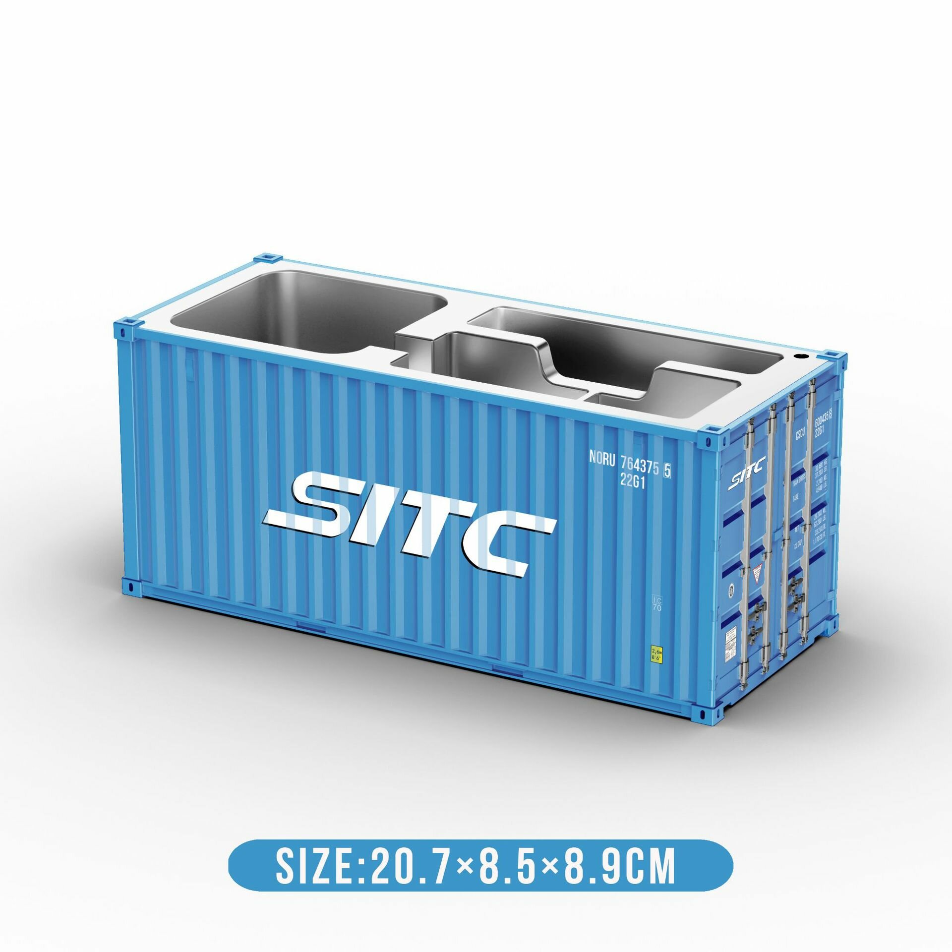 Простая модель контейнера с опциональной печатью логотипа, многофункциональный держатель для ручек, подарочная коробка для хранения канцелярии