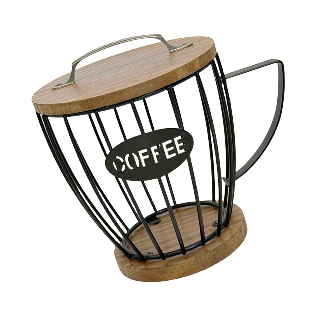 Практичная Корзина Для Хранения Кофе, Органайзер Для Кофейных Стручков Большой Емкости, Дозатор Для Эспрессо-Стручков для Кухонной Столешницы