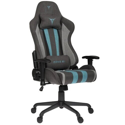 Кресло игровое ZONE 51 GRAVITY X-Weave черный [ткань, до 150 кг, подголовник, подлокотники - 2D]