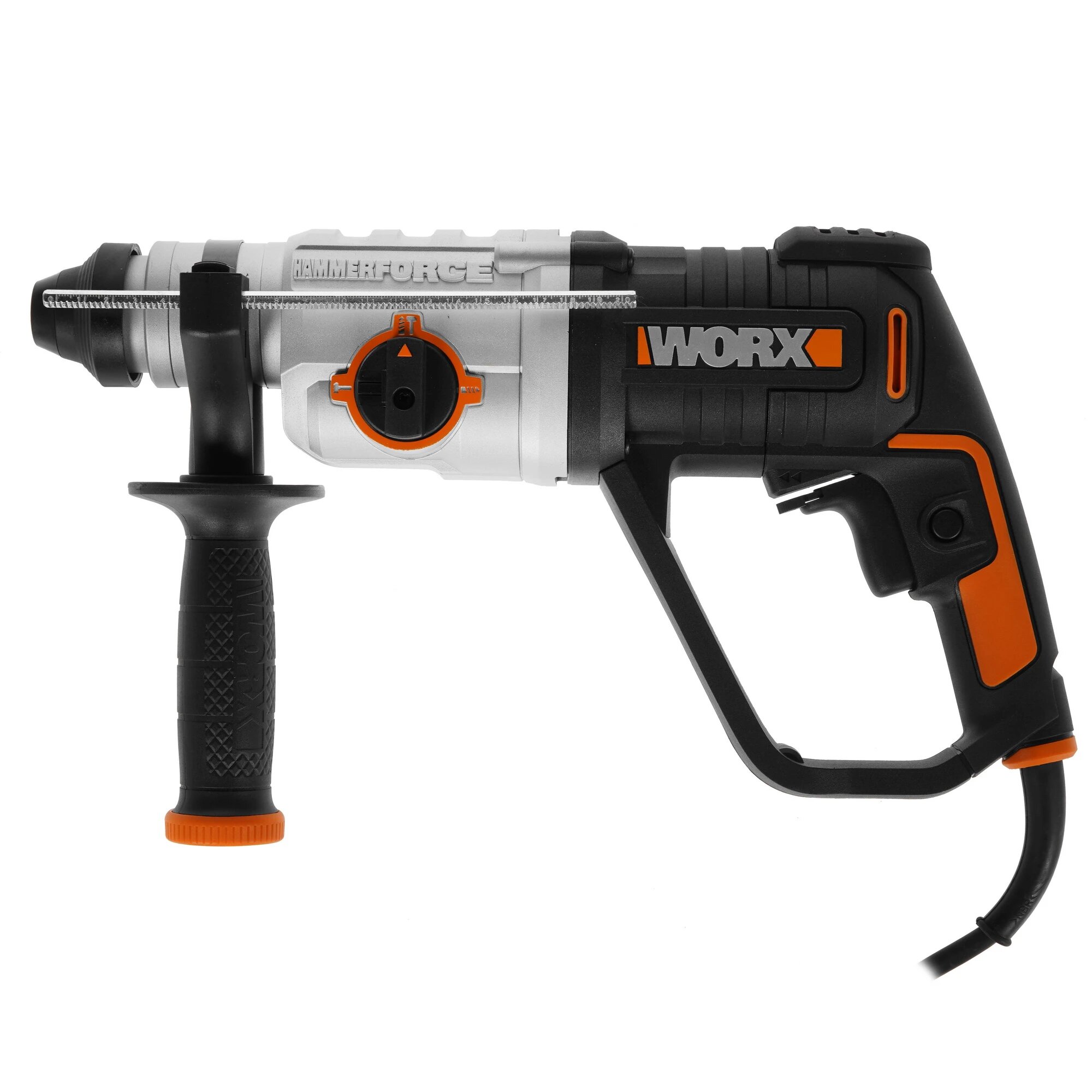 Перфоратор сетевой Worx WX339 черный/серый/оранжевый, 800 Вт