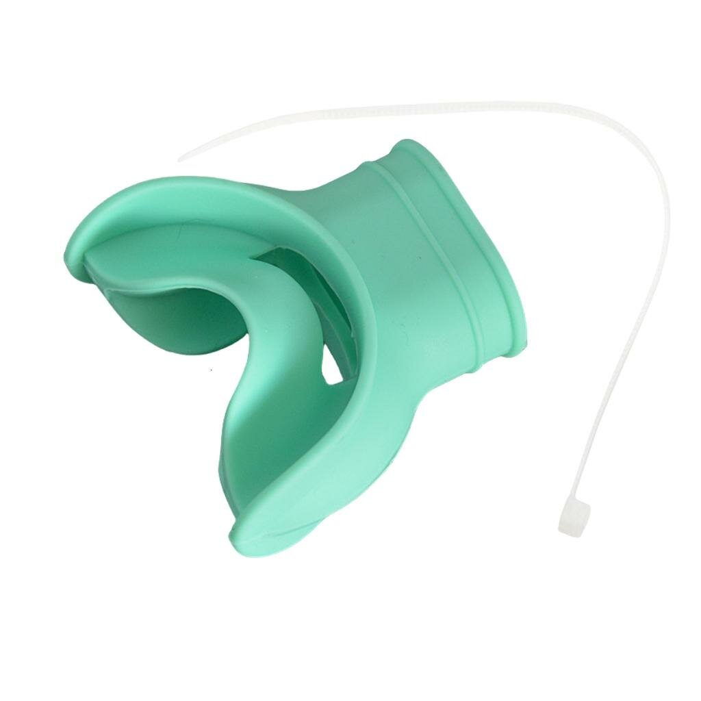 Гибкие силиконовые загубники для подводного дыхания, Мятно-зеленый