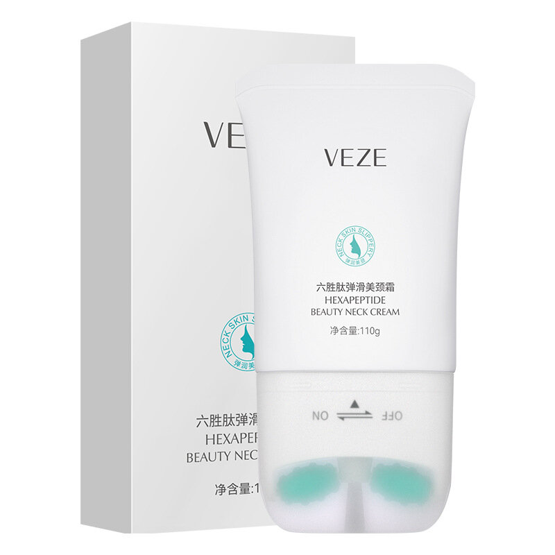 Крем для шеи Fanzhen Six Victory V-образный двойной ролик, эссенция, гель для массажа, осветление линий шеи, подтяжка кожи, крем для шеи