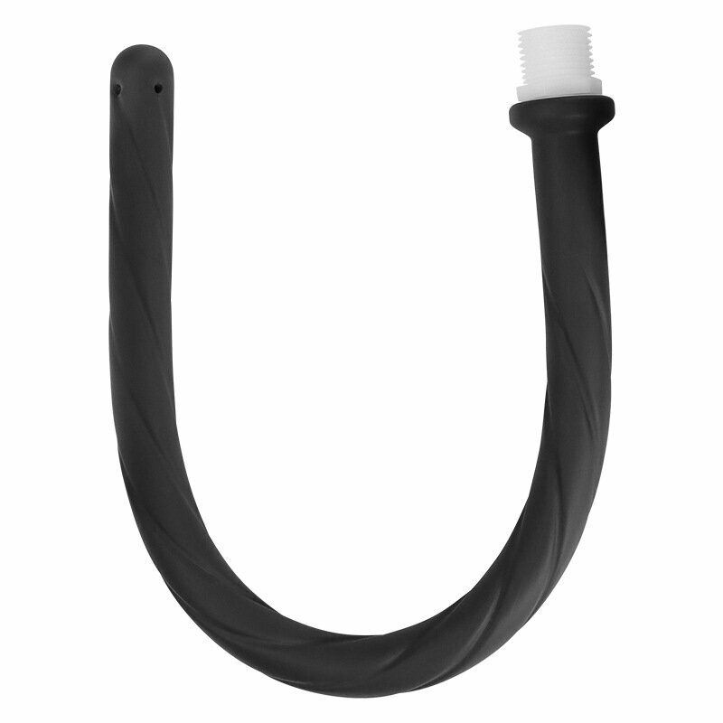 Анальный ирригатор с 4 отверстиями, удлинённый силиконовый очиститель для анальных отверстий, устройство для клизм, секс-игрушка для очищения и расширения ануса.