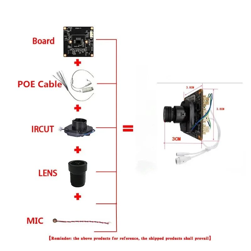 HDAY-CAM IP-камера H2C FH8626V200 1080P with 48V PoE Cable, 2,8 мм