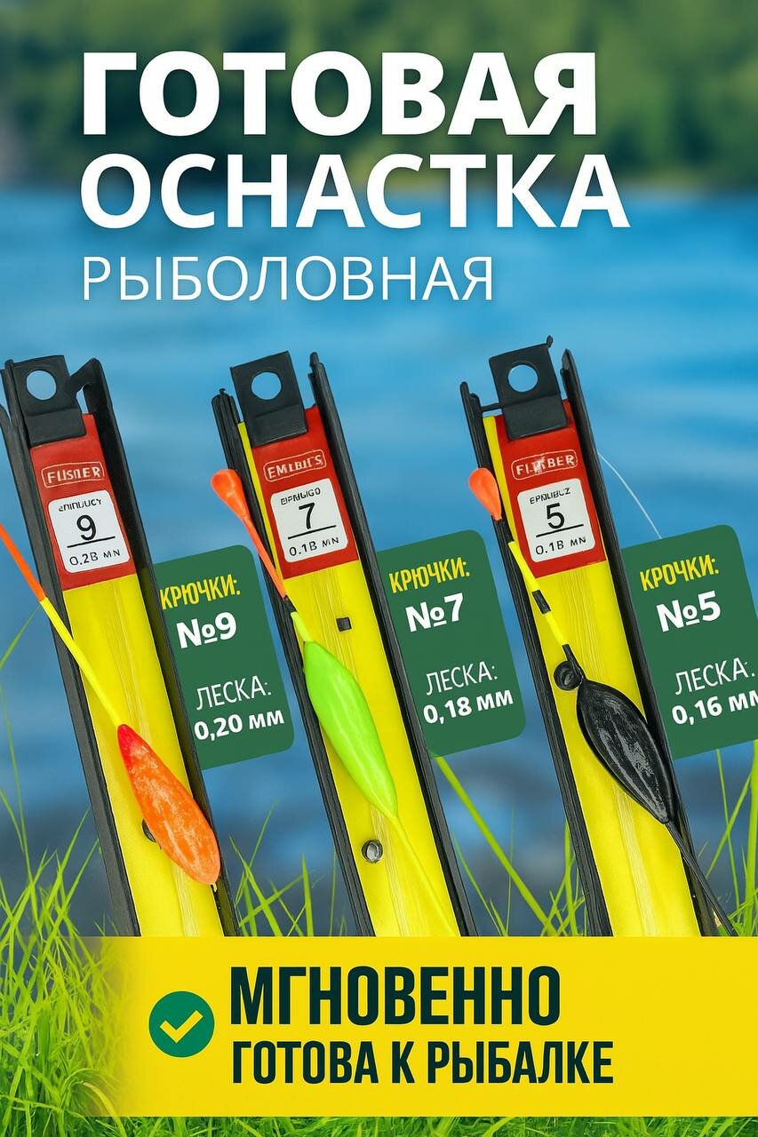 Поплавочная оснастка для удочки набор рыболовный летний; поплавки для летней рыбалки; 3 штуки