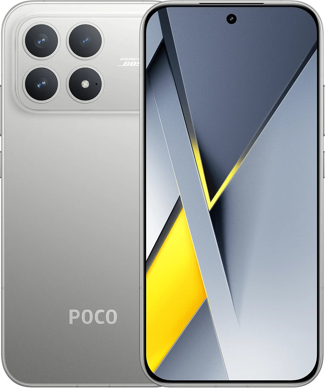Смартфон POCO F8 Pro 5G 12/256GB Silver, 6.59 дюймов, 120Гц, AMOLED, 1156 x 2510, 50Мп, IP68