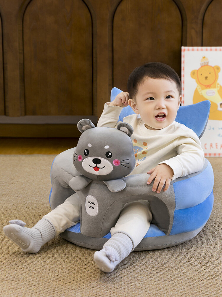 Новый трехмерный детский обучающий стул с ремнями, милый детский диванчик для обучения сидению, производитель обучающих