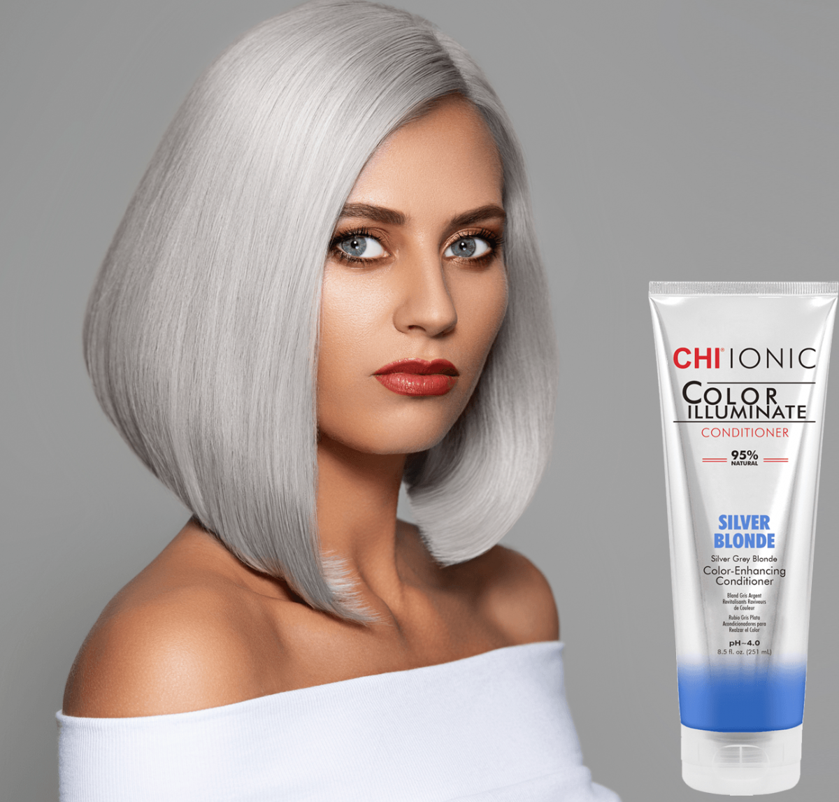 CHI Color Illuminate Conditioner Silver Blonde - Оттеночный кондиционер серебряный блонд 251 мл