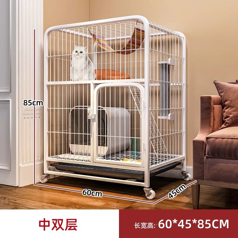 Клетка для кошек для домашнего использования, внутренняя, очень большая, с интегрированным туалетом, кошачий замок, клетка для кошек, домик для лазания