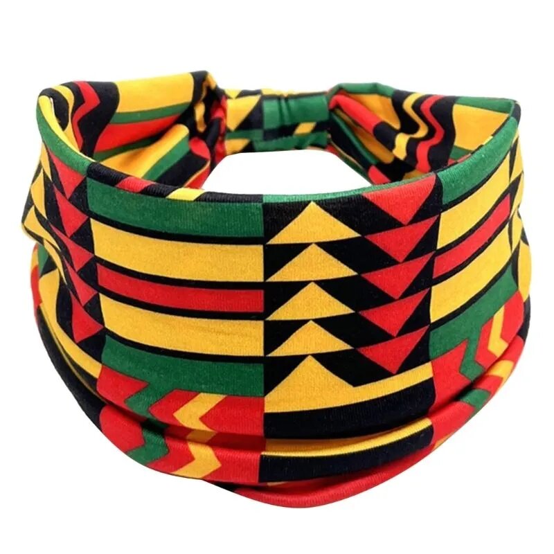 Богемный тюрбан спортивная повязка на голову для йоги-цветной