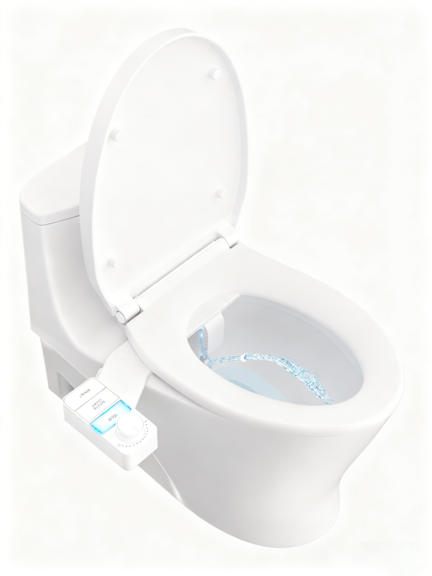 Ультратонкий Биде Для Унитаза: Комплект С Двойными Насадками И Регулировкой Давления Воды