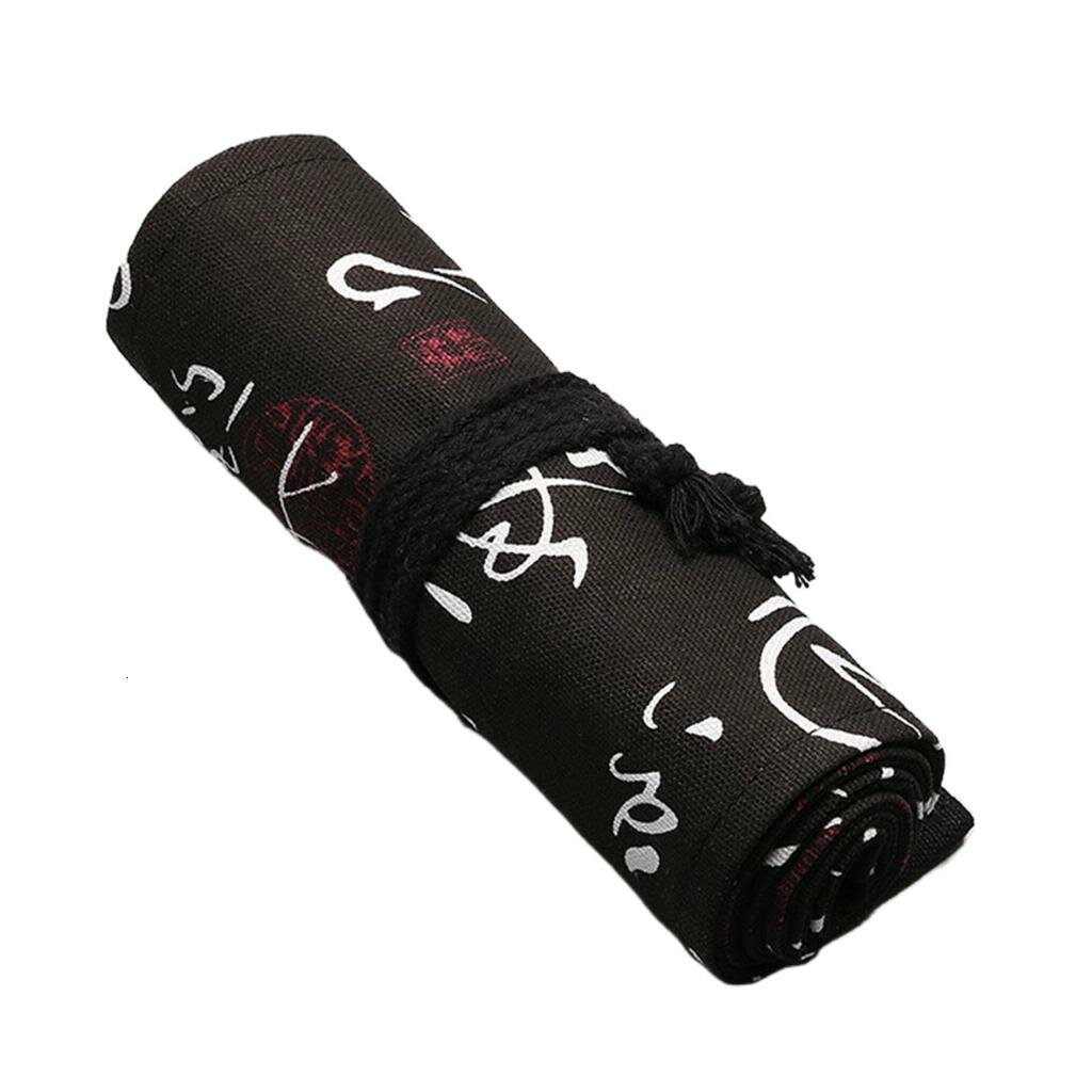 12/24/36/48/72 Отверстия Чехол для карандашей Сумка-рулон для карандашей Органайзер для рисования ручек