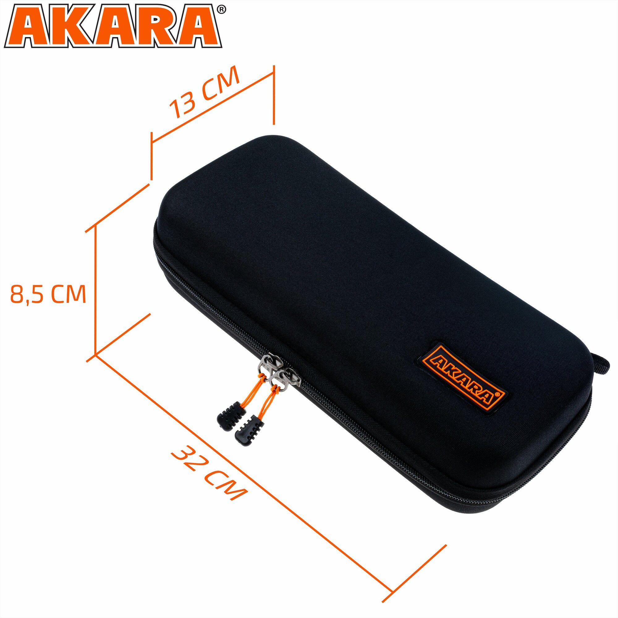 Чехол для зимних удочек Akara малый (для 6-ти удочек, тип балалайка) 32x13x8,5 см