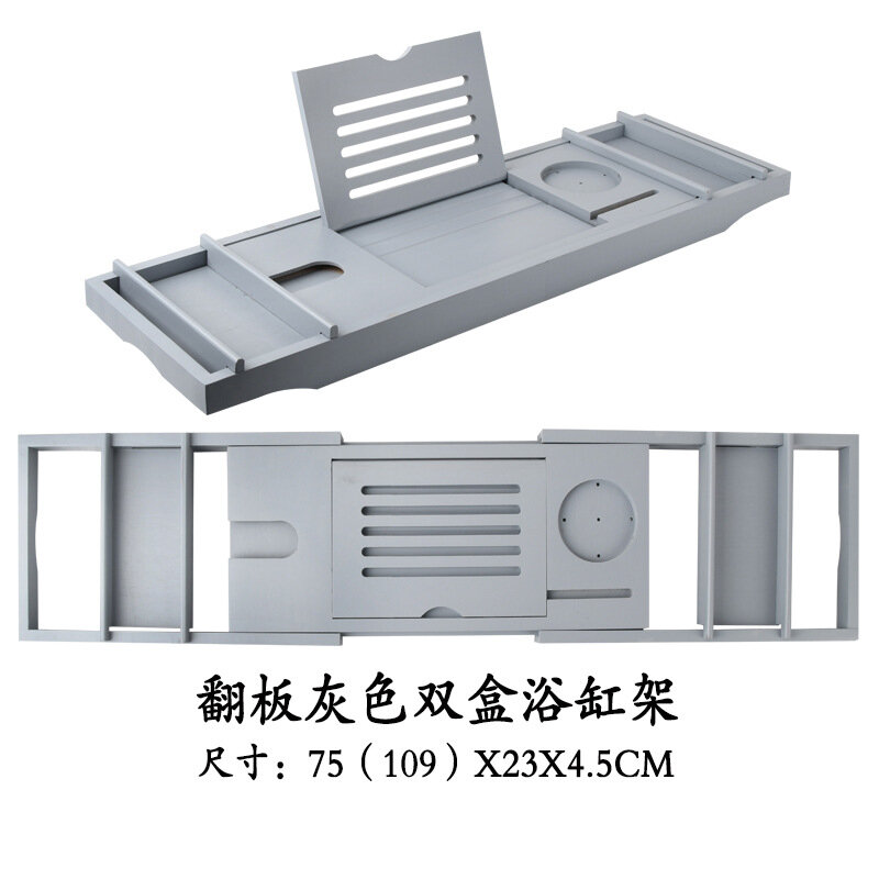 Стеллаж для хранения в ванне, доска для хранения, телескопический стеллаж для ванны, нескользящий бамбуковый европейский стиль, кронштейн для ванны, стеллаж для ванной