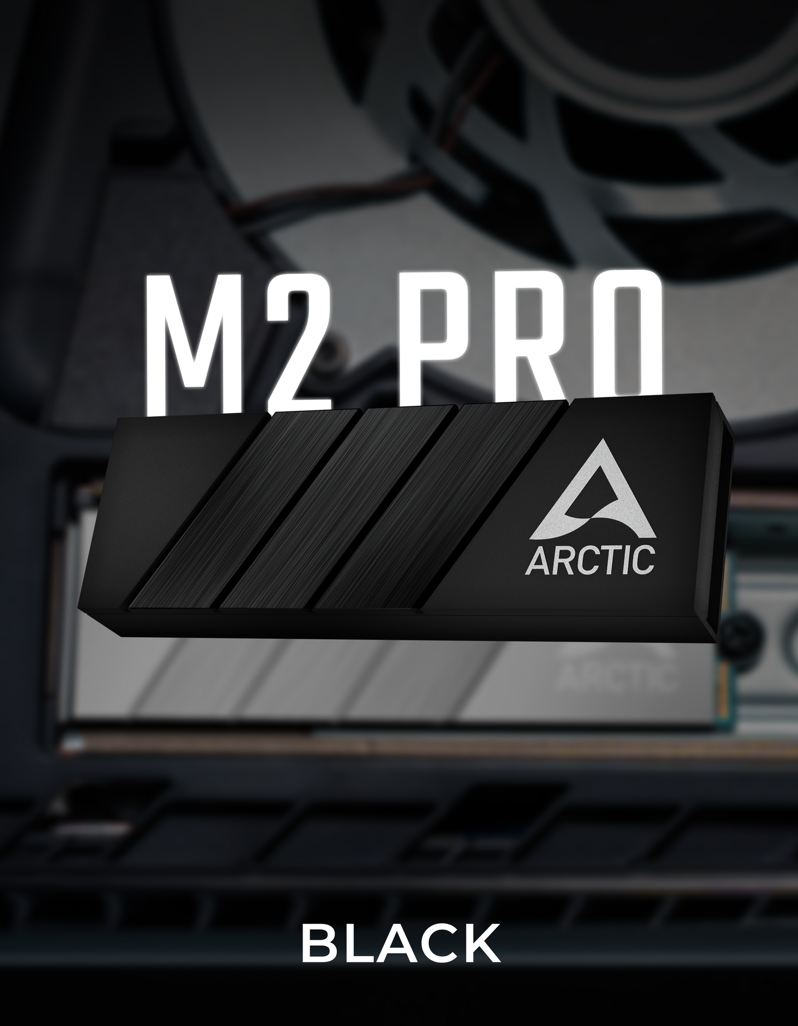 Радиатор для 2280 M.2 SSD ARCTIC M2 Pro Black ACOTH00001A черный
