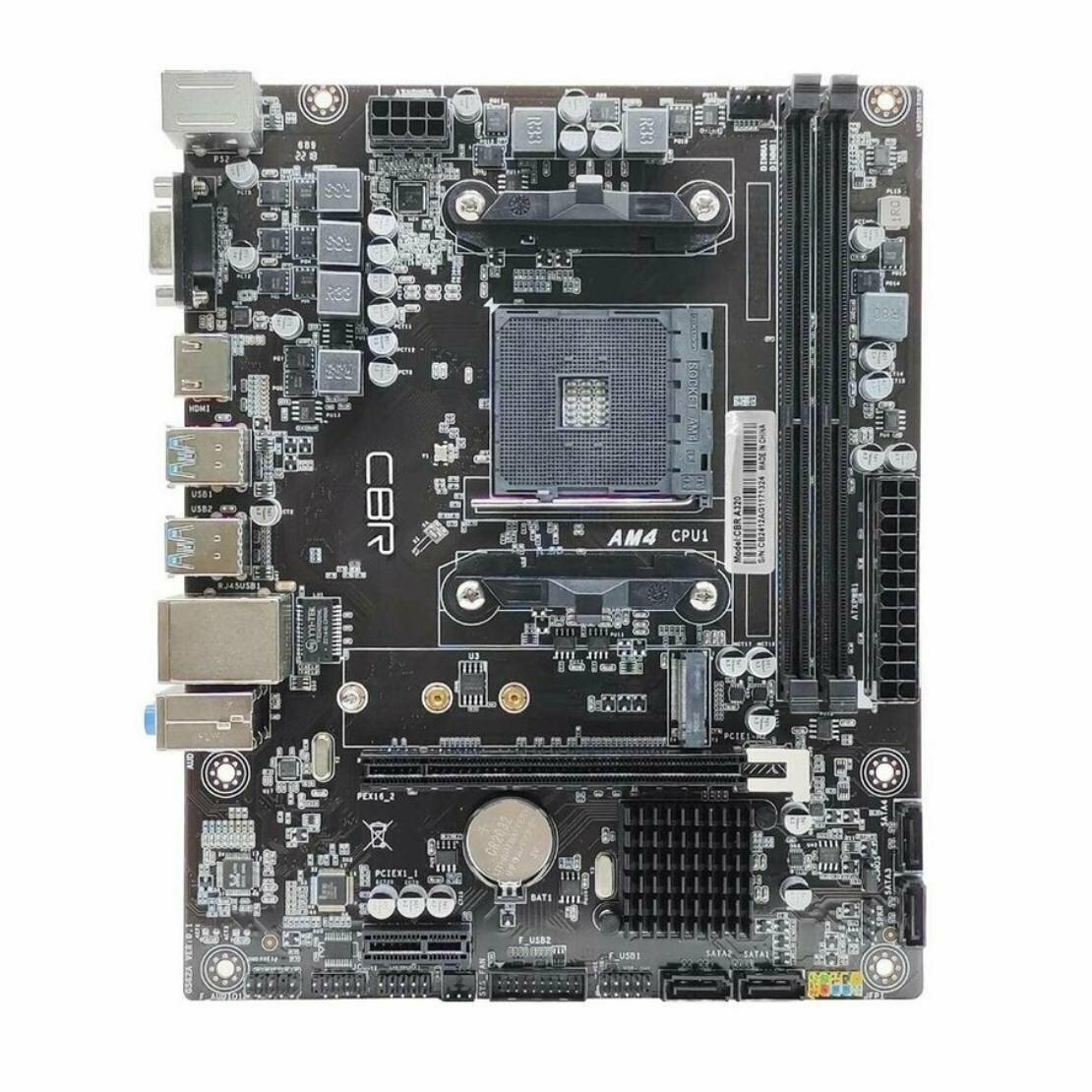 Материнская плата AM4 CBR A320 MB-ARA320-BLK mATX OEM