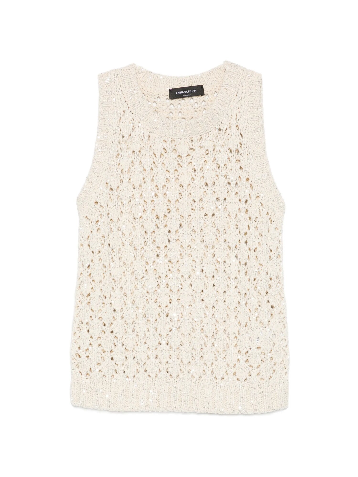 Жилет Sequin-embellished open-knit vest