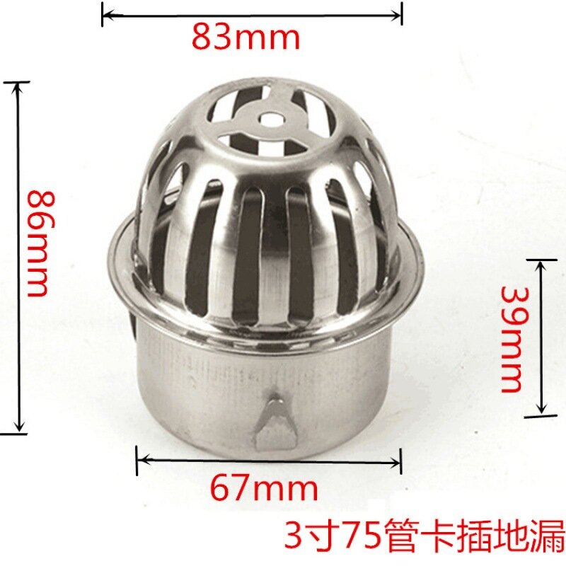 Горячая распродажа200 мм анти-листовой водосточный слив, напольный слив, 304 нержавеющая сталь, крышный ведро для дождевой воды, крышка сливной трубы 75 мм