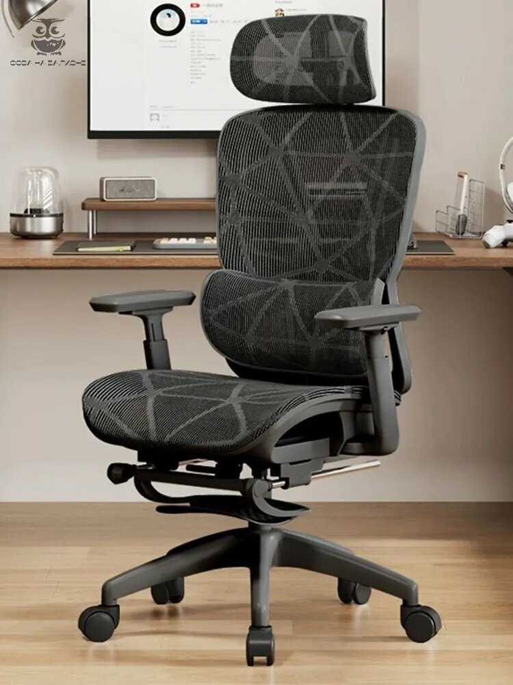 Офисное кресло, Новые/Чёрный (с подставкой для ног, Y-057)