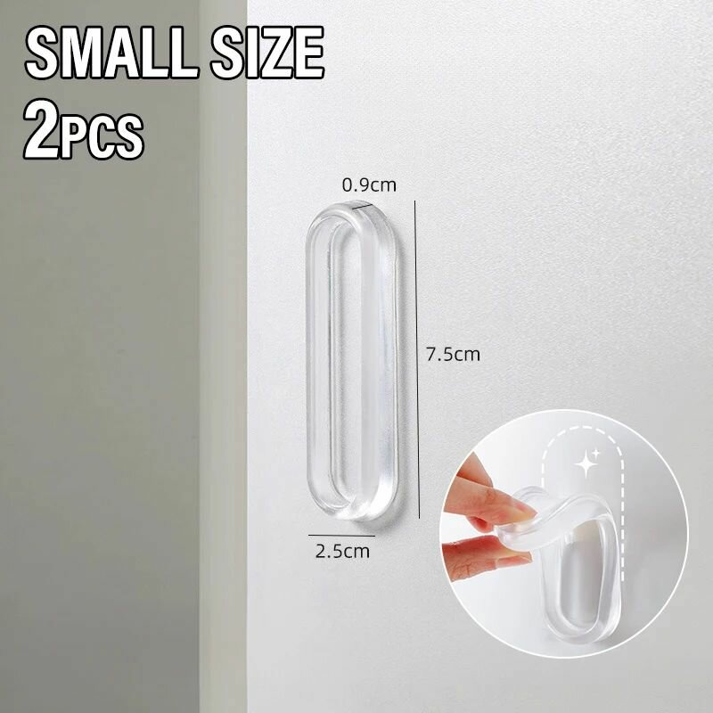 Прозрачная Дверная Ручка Овальной Формы 2 Шт.