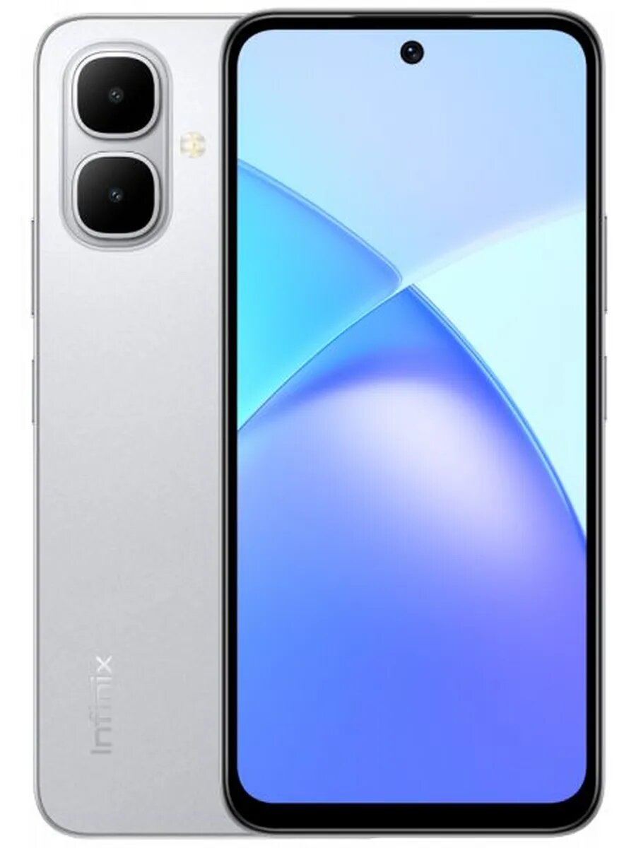 Смартфон INFINIX Smart 10 X6725D, 6.67" IPS LCD 120 Гц, 4/128 ГБ, Unisoc, NFC, 5000 мАч, быстрая зарядка, IP64, 2 SIM