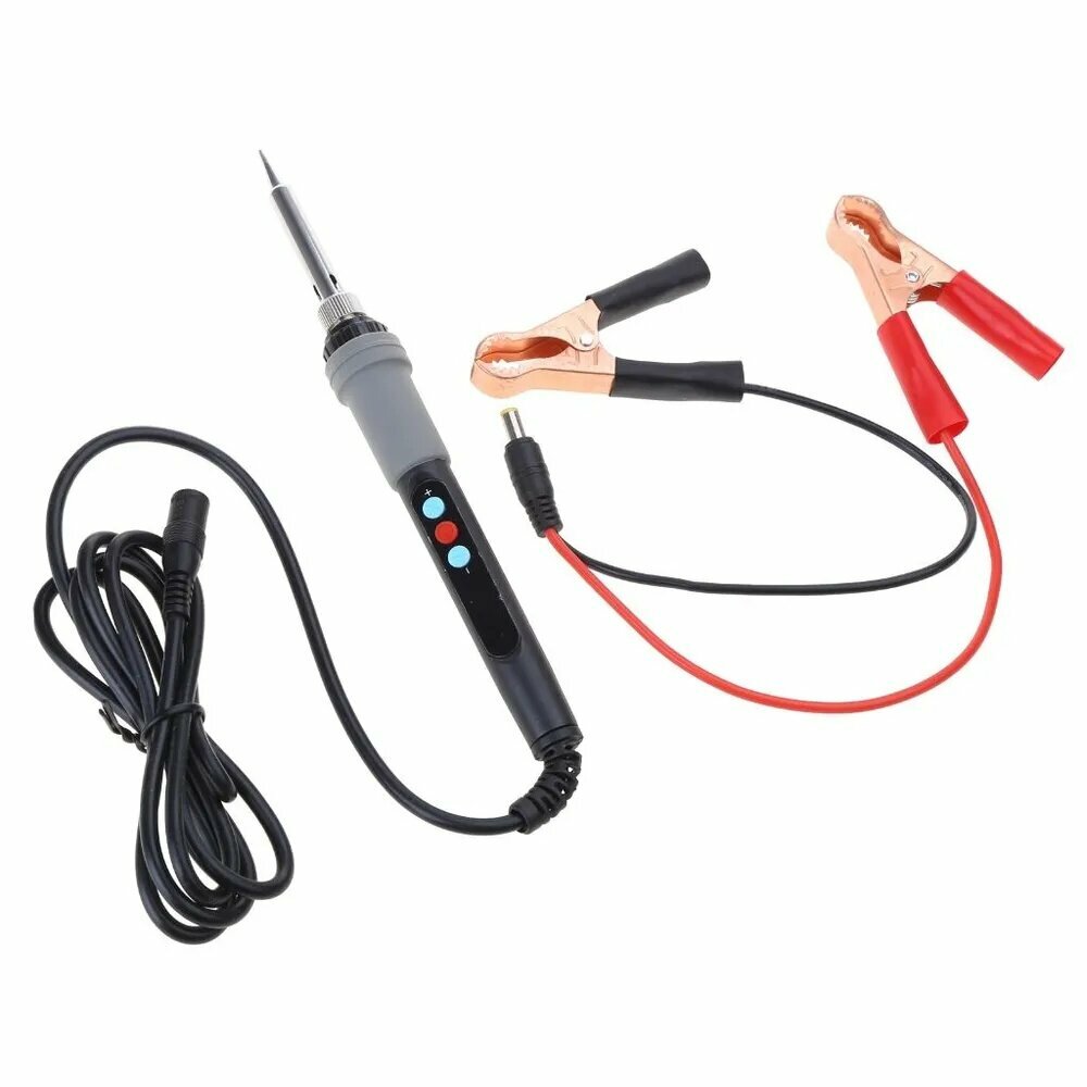 Электрический паяльник 12V/24V с цифровым дисплеем и латунным зажимом