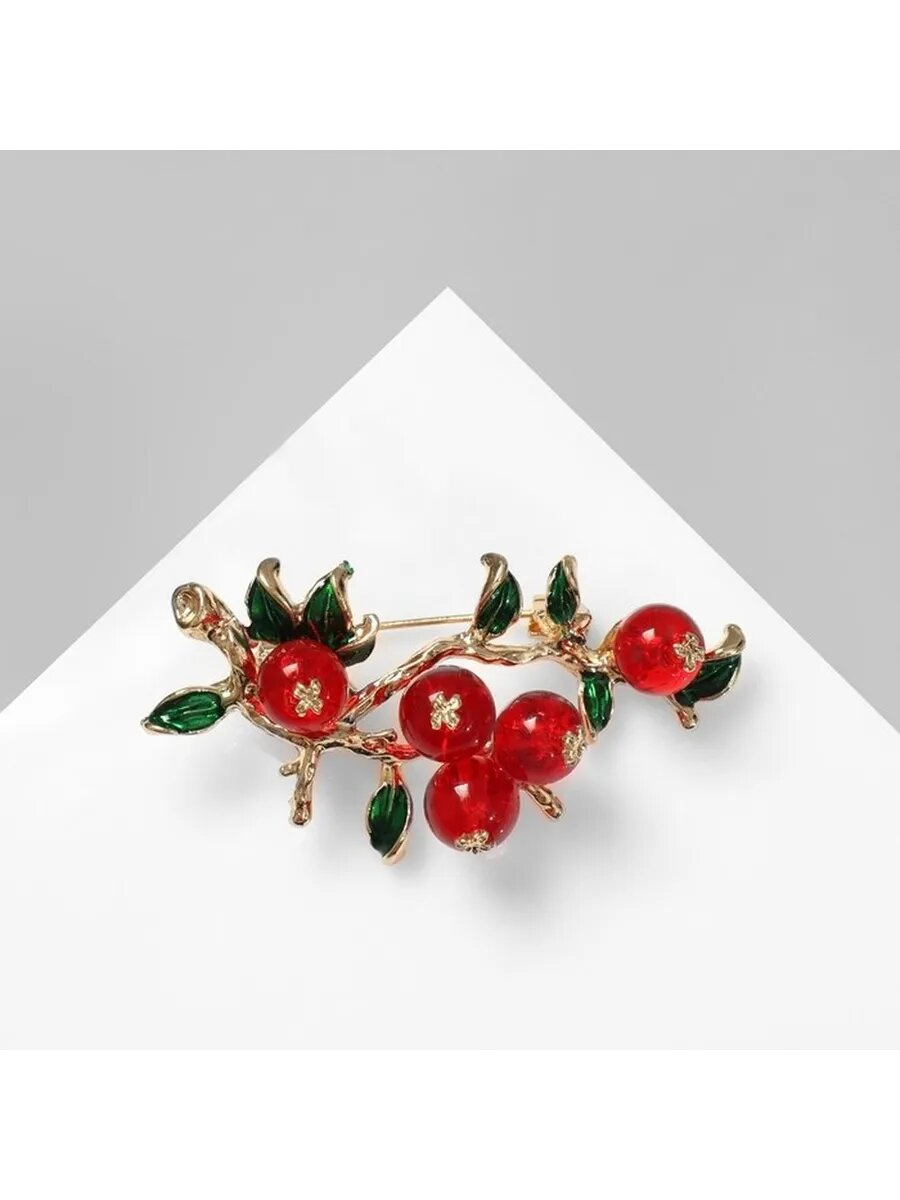 Брошь, пластик, эмаль