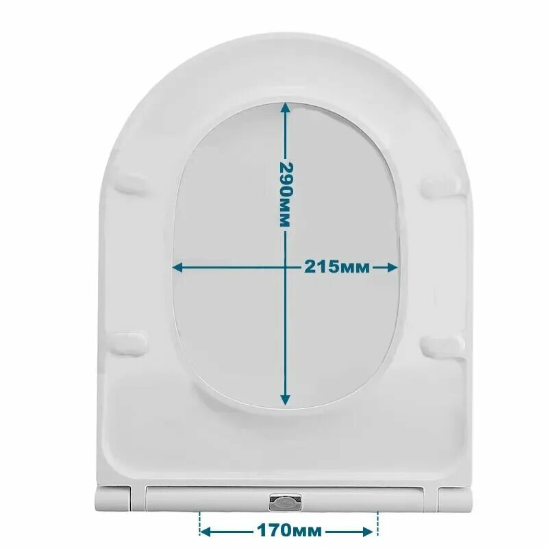 Сиденье для унитаза с крышкой Azario Teramo универсальное стульчак ободок, крышка унитаза