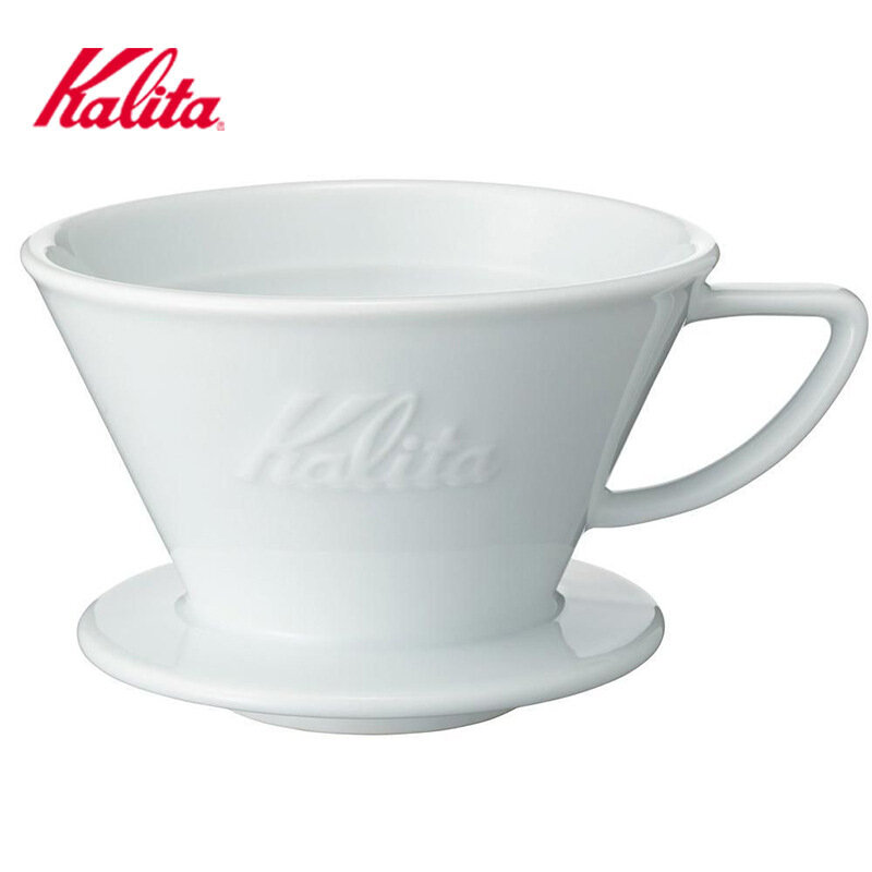 Японская оригинальная керамическая фильтрующая чашка Kalita корзинного типа HASAMI Yaki Kake, чашка для капельного фильтра с 3 отверстиями