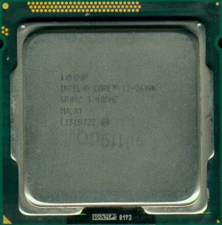 Процессор Intel Core i7-2600K 3.4, 3.8, Ghz, Socket 1155/8Mb/4x, 8x, Core/HD3000, SR00C Malay