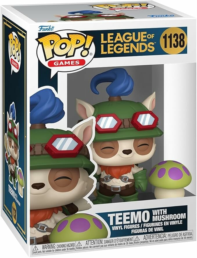 Фигурки Funko Pop Games - Коллекционная фигурка League of Legends Teemo/Тимо с грибом - Фанко 1138