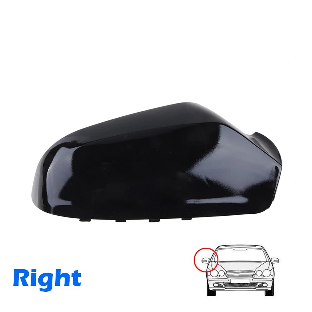 Для Opel Vauxhall Astra H 2004-2009 Автомобильное заднее зеркало Замена бокового зеркала Крышка крыла Внешняя дверная отделка корпуса Глянцевый черный авто Gloss Black R