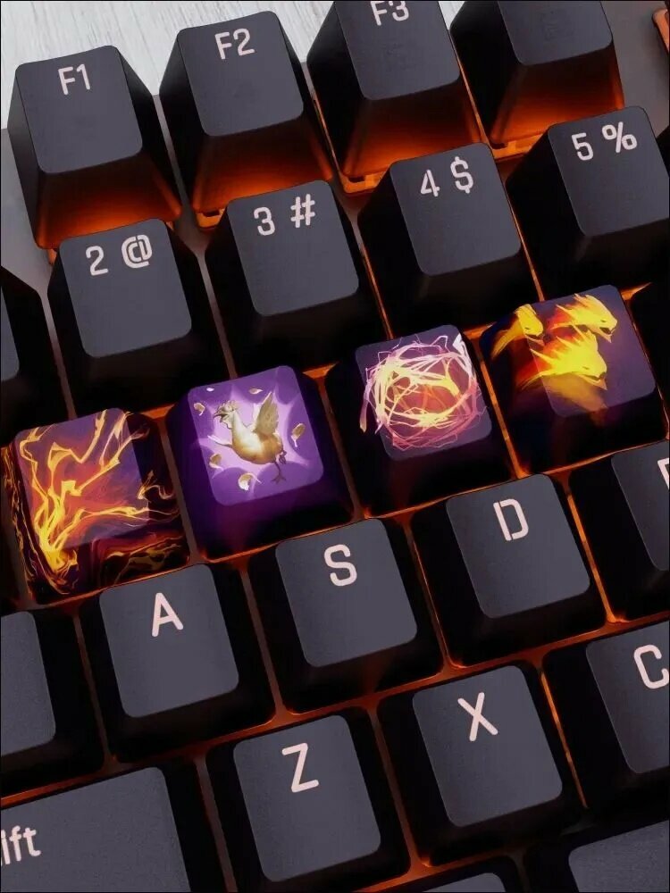 Кейкапы для механической клавиатуры "Шадоу Шаман" Дота 2 / "Shadow Shaman" Dota 2 / 4 скилла