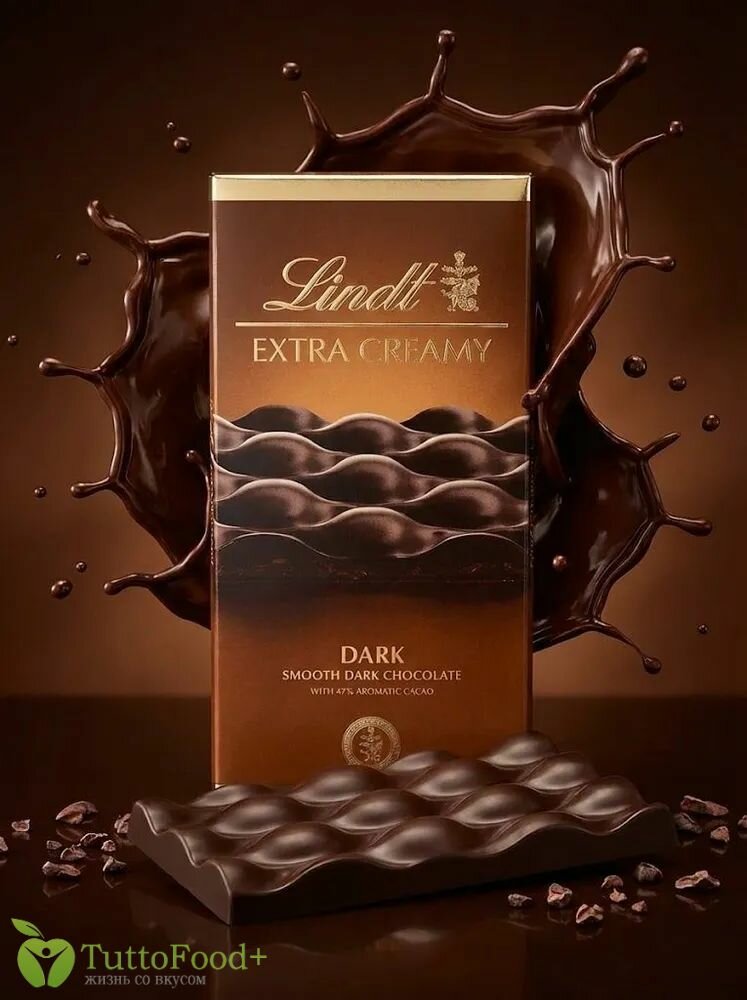 Шоколад LINDT Extra Creamy DARK темный 80г