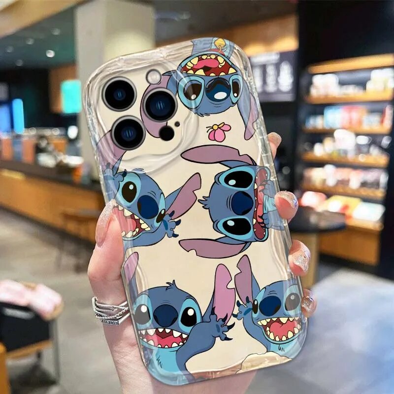 Роскошный чехол Disney с милым Стичем для Apple iPhone 17 16 15 14 090WA5302CLE, iPhone 16 Pro Max