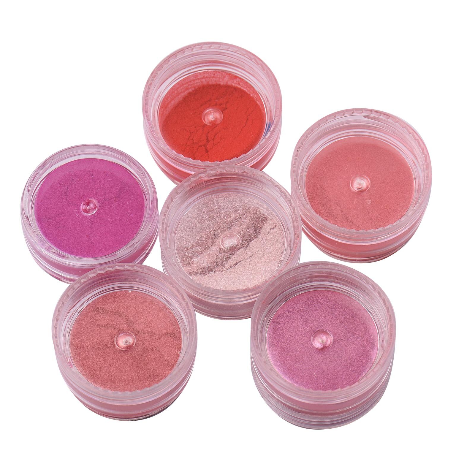 Порошок Для Окунания Ногтей: 6 Цветов Для Разнообразия Набор Из Шести Бутылочек Блестящий Порошок Для Маникюра - Высокая Интенсивность Блеска Для Стойкого Покрытия Порошок Для Окунания For Домашний Маникюр И Салонное Использование