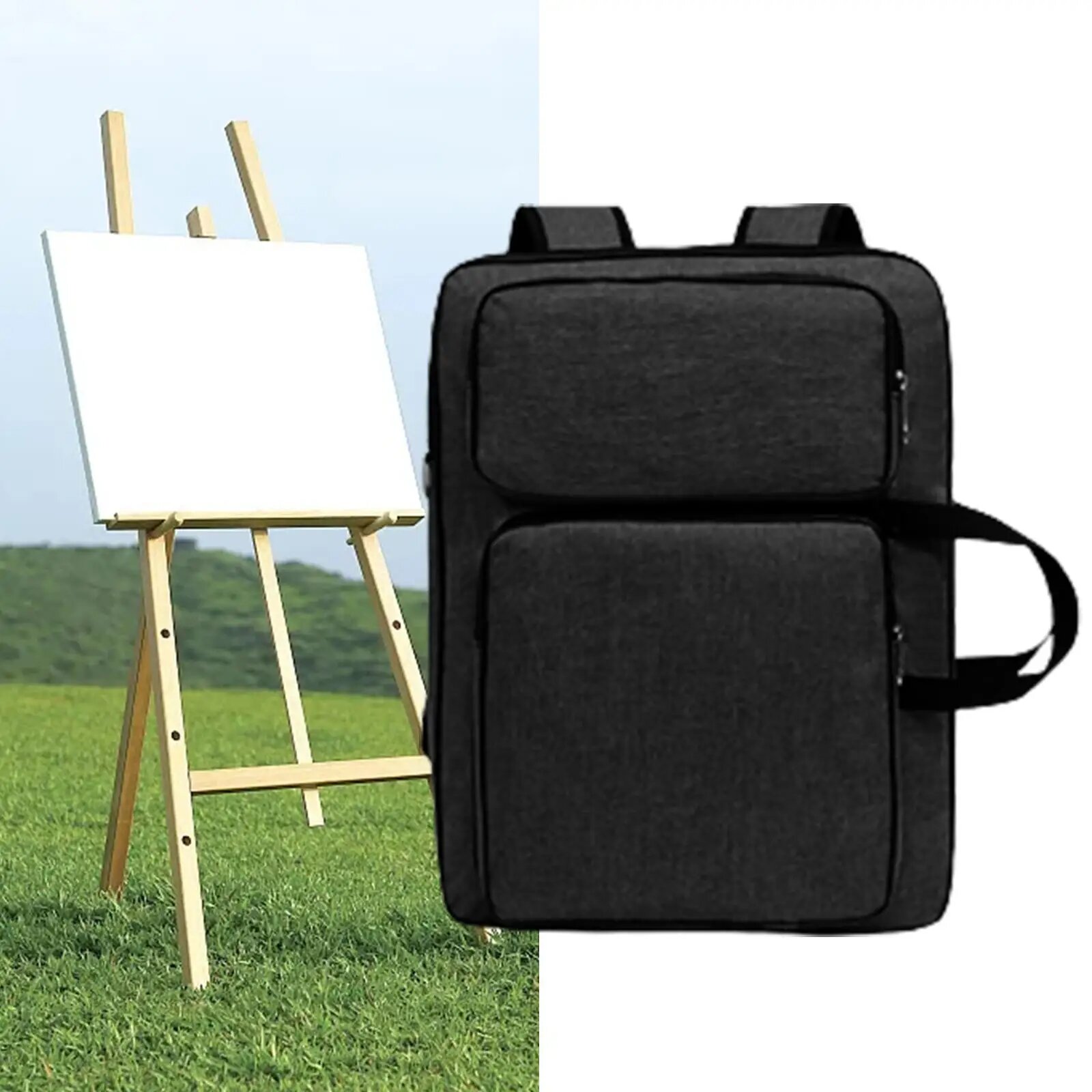 Art Portfolio Bag Черный, Black