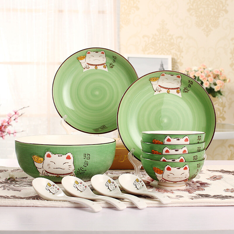 Подарочный набор керамики под глазурью, креативный китайский стиль, ручная роспись, домашняя посуда, тарелки, оптовая продажа напрямую от производителя
