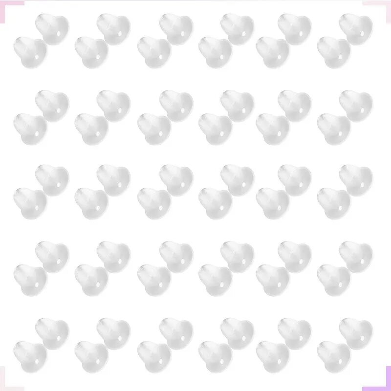 Прозрачные Силиконовые Заглушки Для Серег 100 Штук Подходят Для Различных Серег 0 40X0 40X0 40Cm