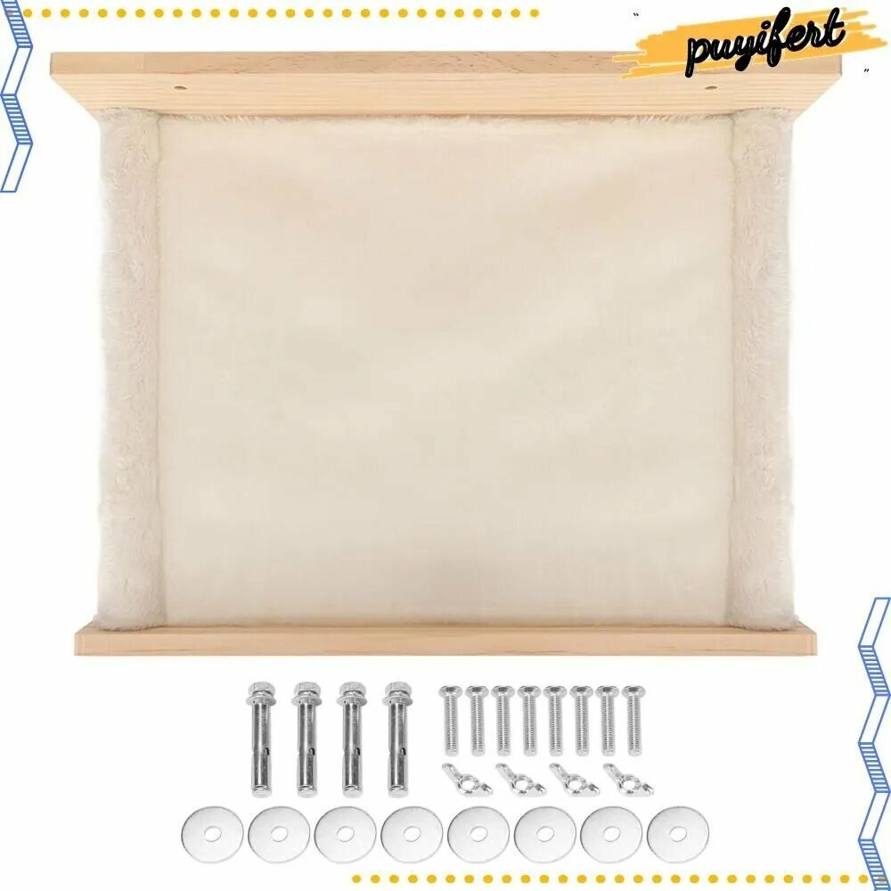 Кошачья гамак-постель на стену, дышащая и съемная, для домашних кошек