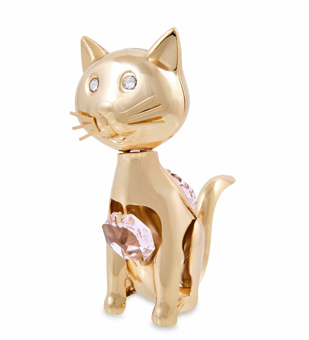 Фигурка Кошка цветными кристаллами