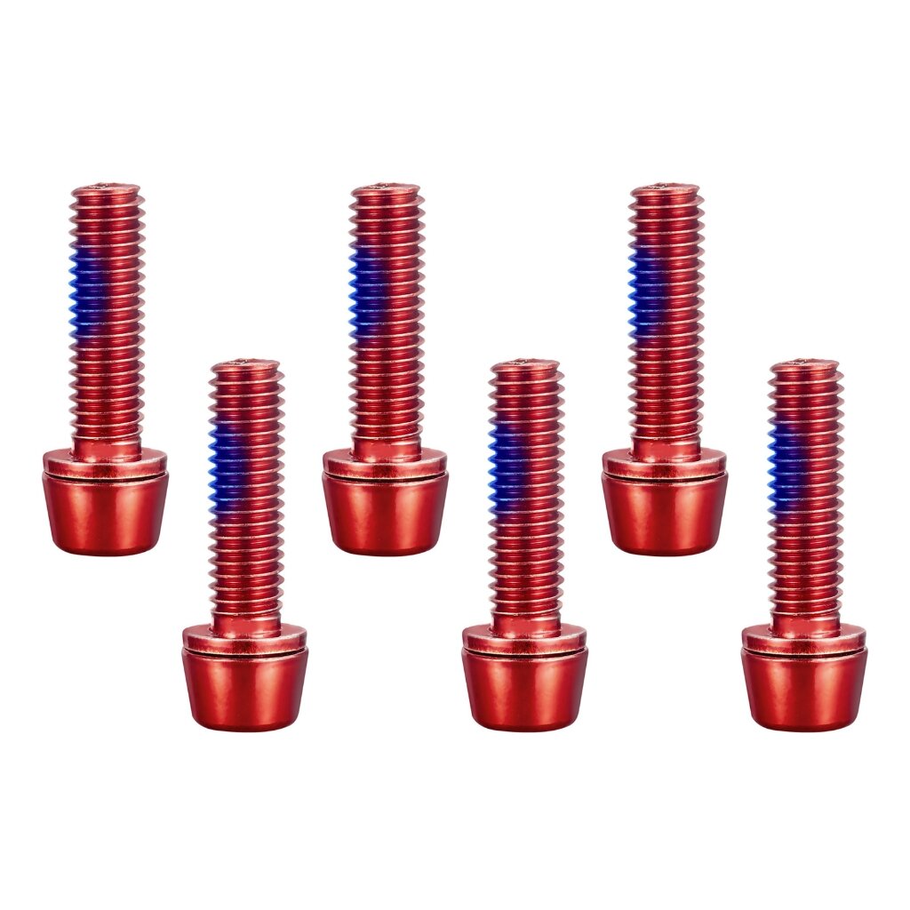 6lots Сплавы Стальные Велосипедные Крепежные Детали Велосипедные Болты Коррозионностойкий Велоспорт