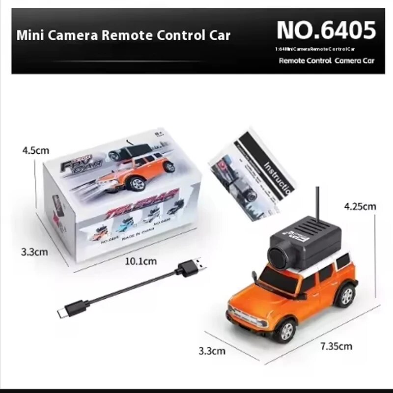 WLtoys 1:64 мини радиоуправляемая машина с камерой 6405-orange