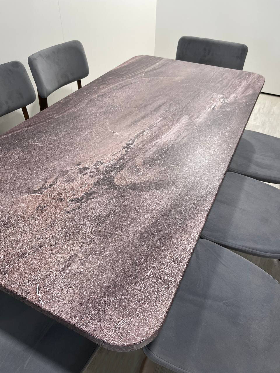 Стол кухонный обеденный прямоугольный дизайнерский лофт THETABLE•RU 140х80 2.46/2.1