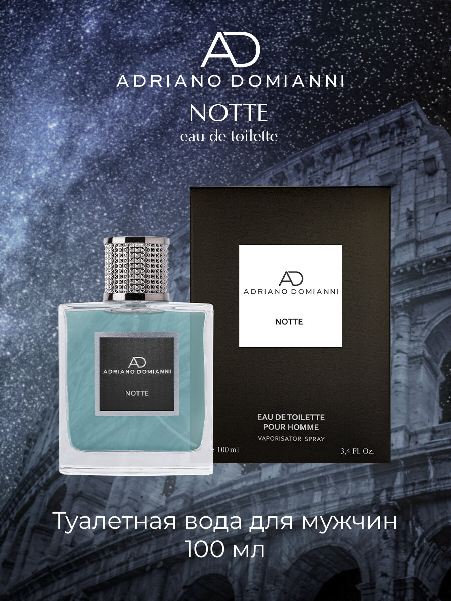 Adriano Domianni Туалетная вода мужская Notte, 100 мл
