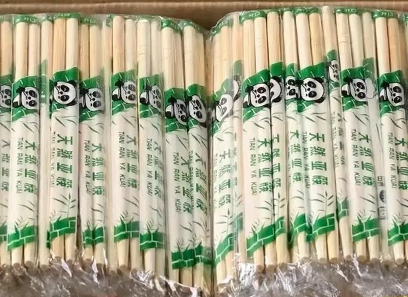 100 пар одноразовых палочек для еды, бамбуковые палочки для еды