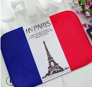 Придверный коврик с рисунком флагов США/Великобритании, из пенополиуретана с эффектом памяти; коврик для ванной комнаты с рисунком флагов Австралии/Канады, 40*60 см, нескользящий.