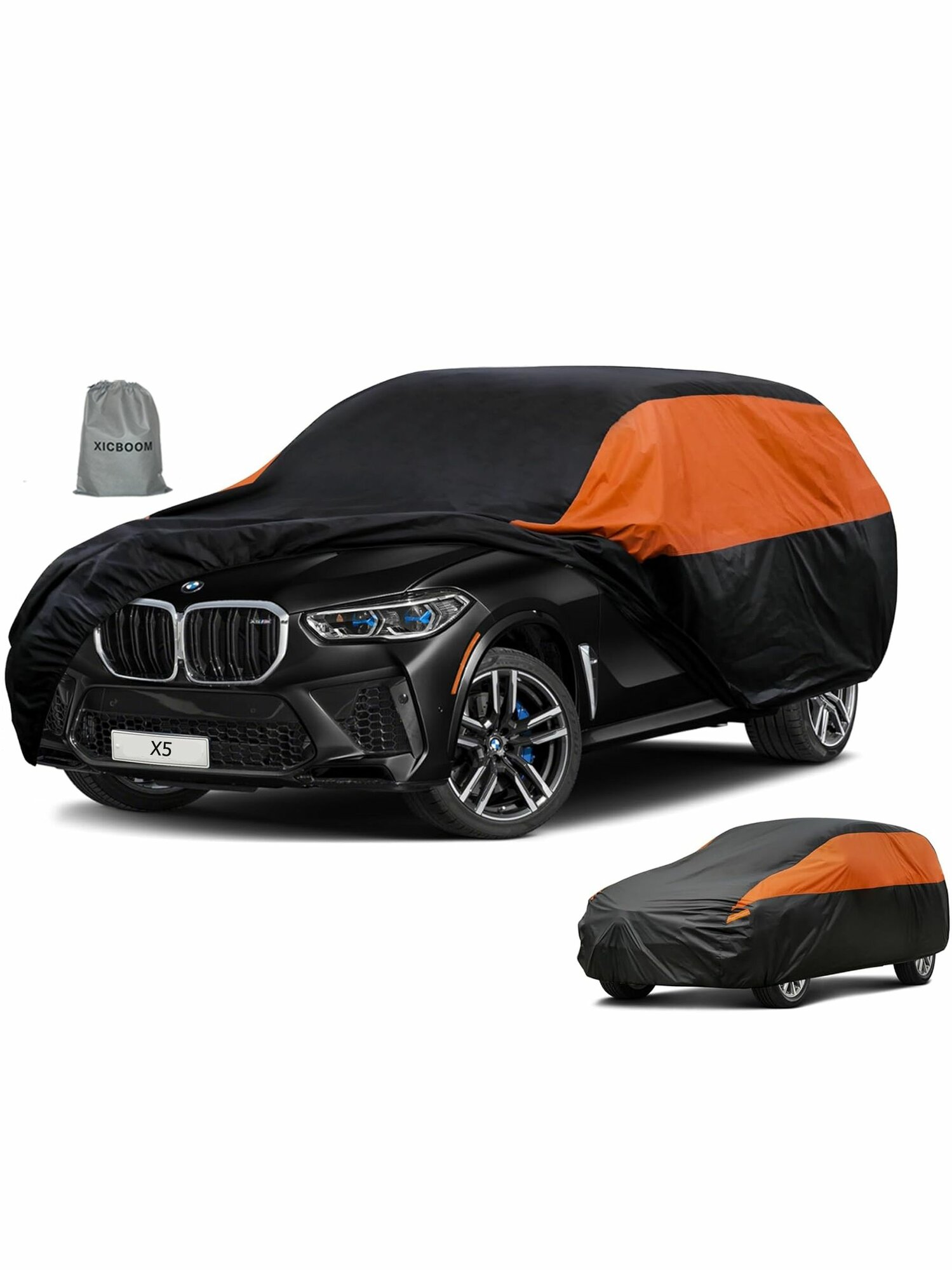 Чехол-тент для BMW X5 — водостойкий 1800 мм, PA-покрытие с УФ? защитой, светоотражающая полоса, эластичный низ, лёгкий в использовании