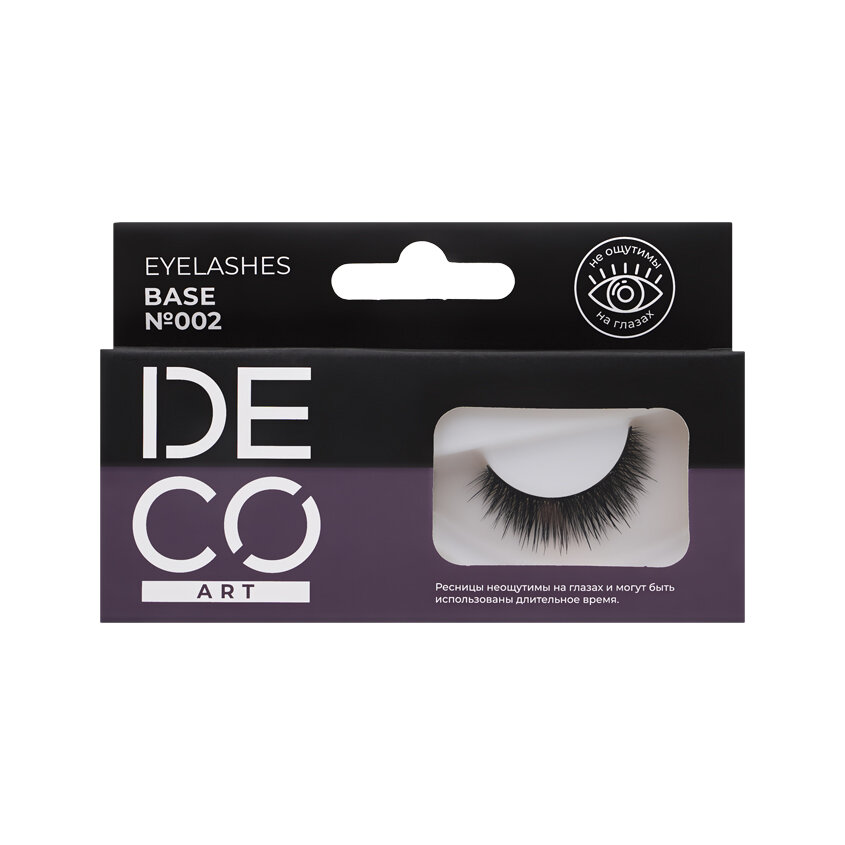 Накладные ресницы DECO. ART EYELASHES BASE №002 черные